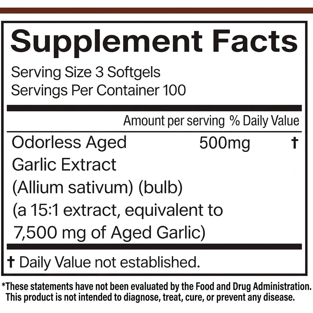 OriginRx herbal garlic extract capsules