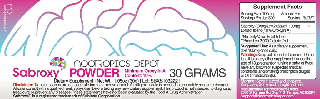 Oroxylin-A powder for cognitive support
