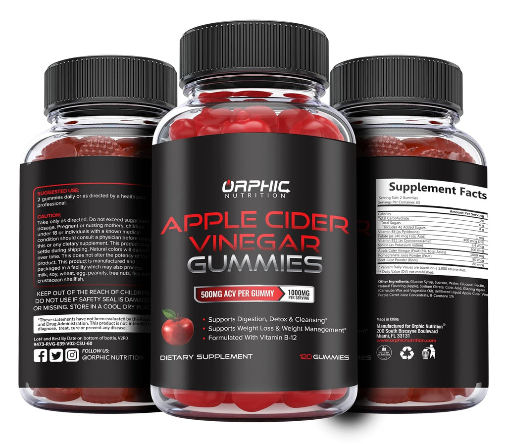 Orphic Nutrition apple cider vinegar gummies