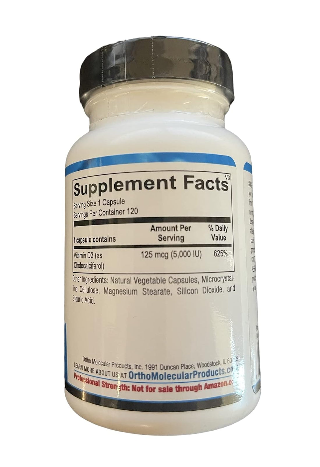 Ortho Molecular vitamin D capsules