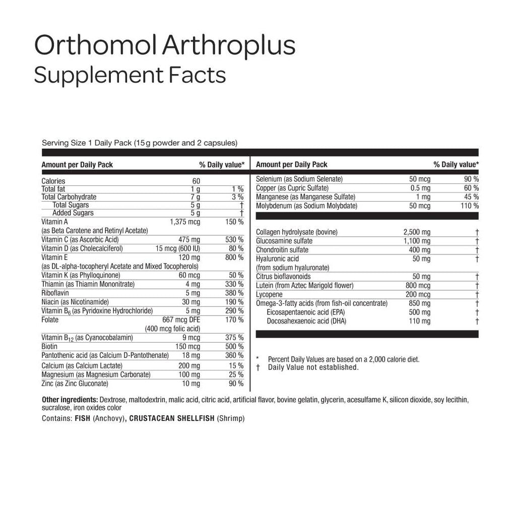Orthomol Arthroplus for joint comfort