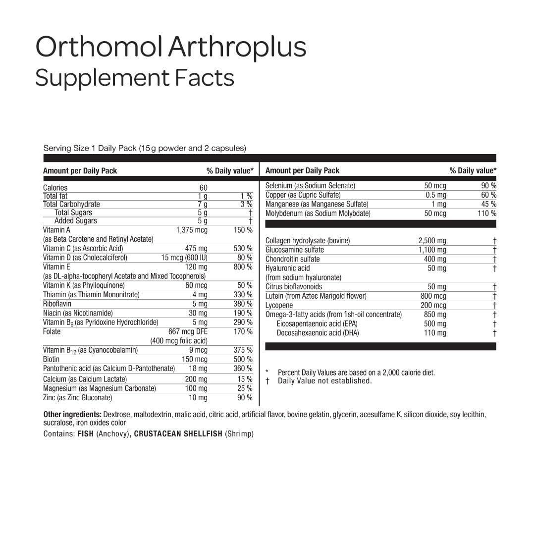 Orthomol Arthroplus for joint comfort