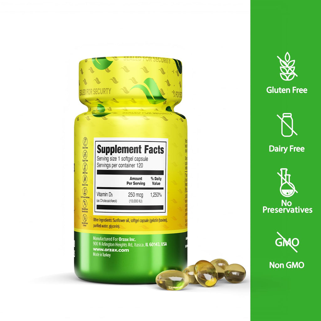ORZAX vitamin D3 for immune support