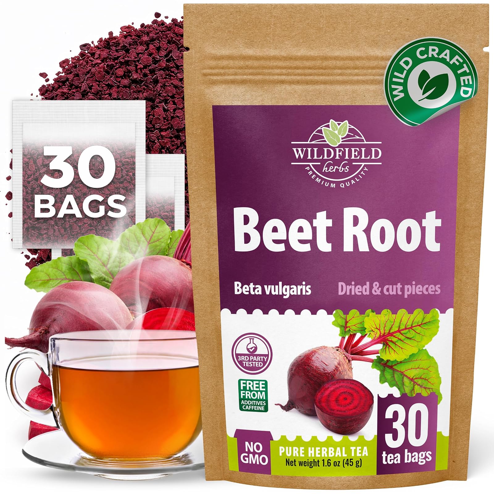 Osha beet root herbal tea bags