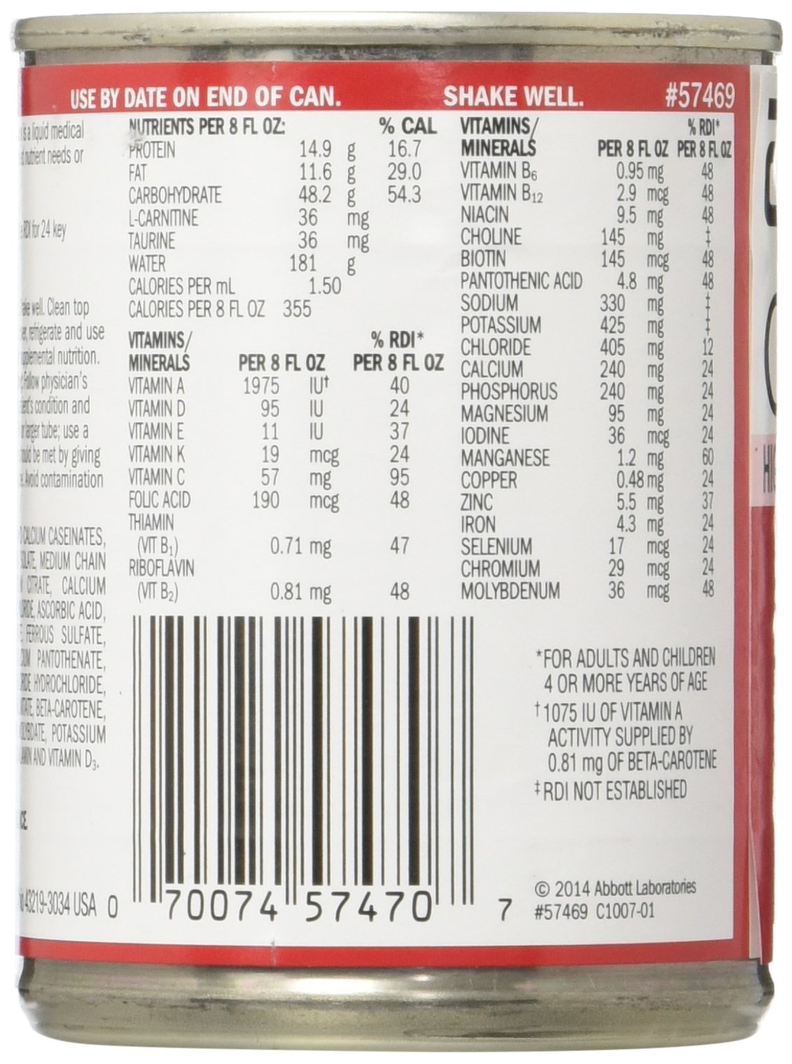 Osmolite multivitamins for daily nutrition