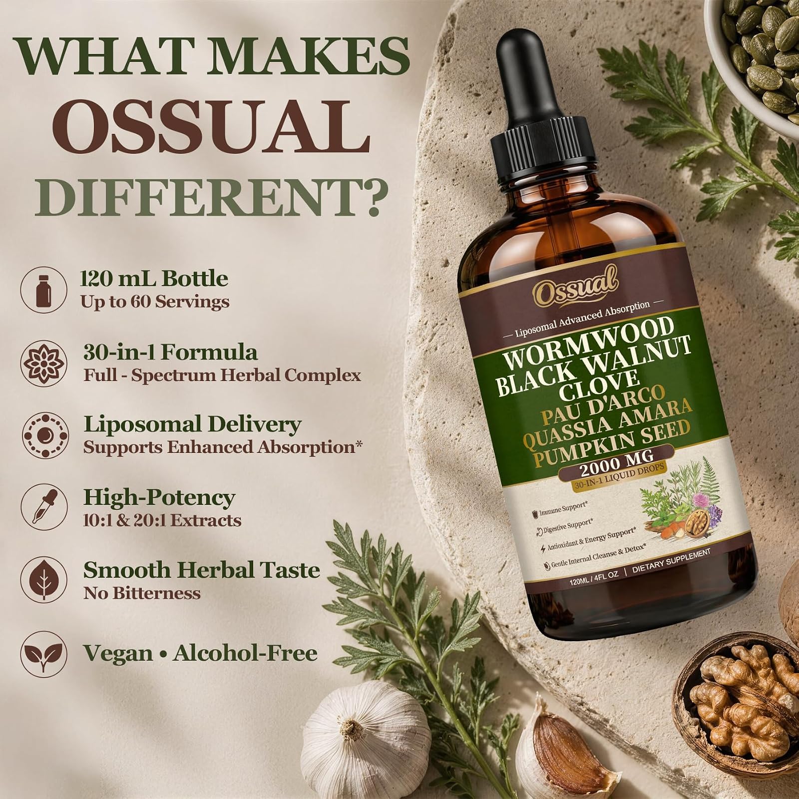 Ossual wormwood tincture benefits