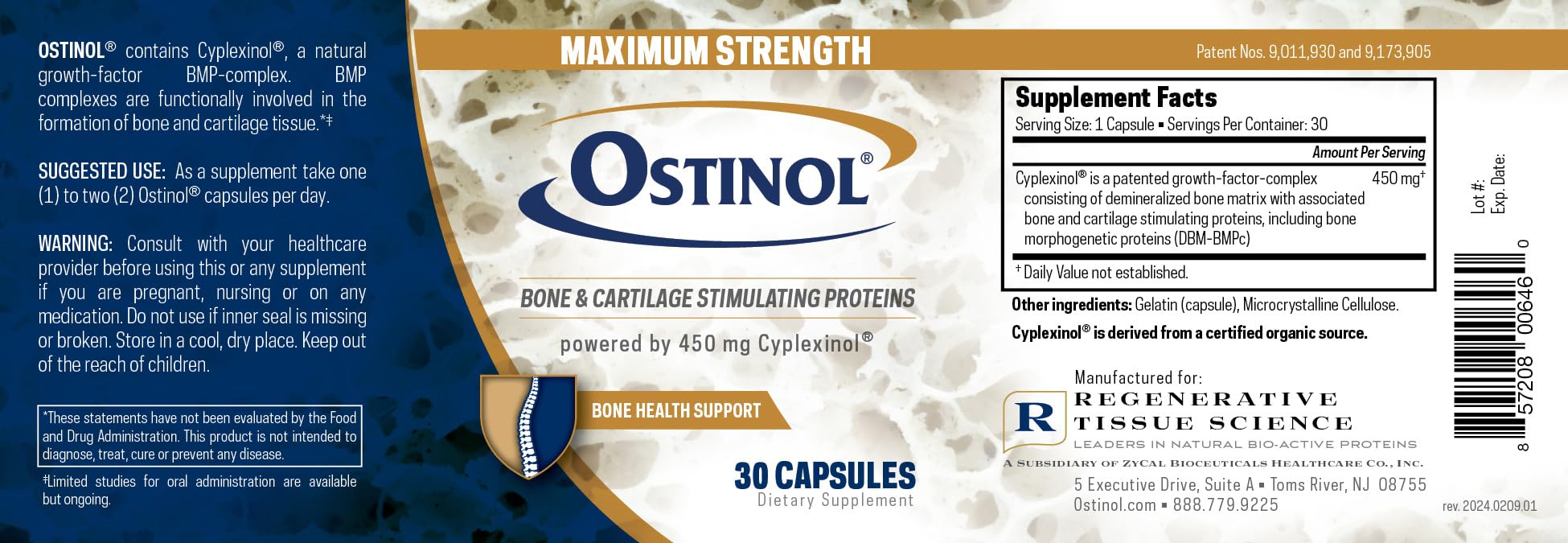 Ostinol health supplement for everyday wellness