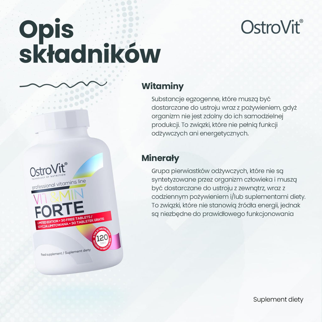 OstroVit FORTE vitamins for active lifestyle