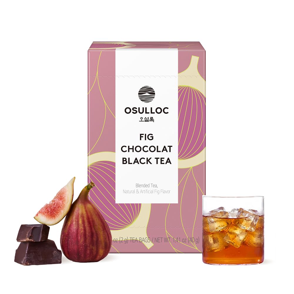 OSULLOC fig chocolat herbal tea bags