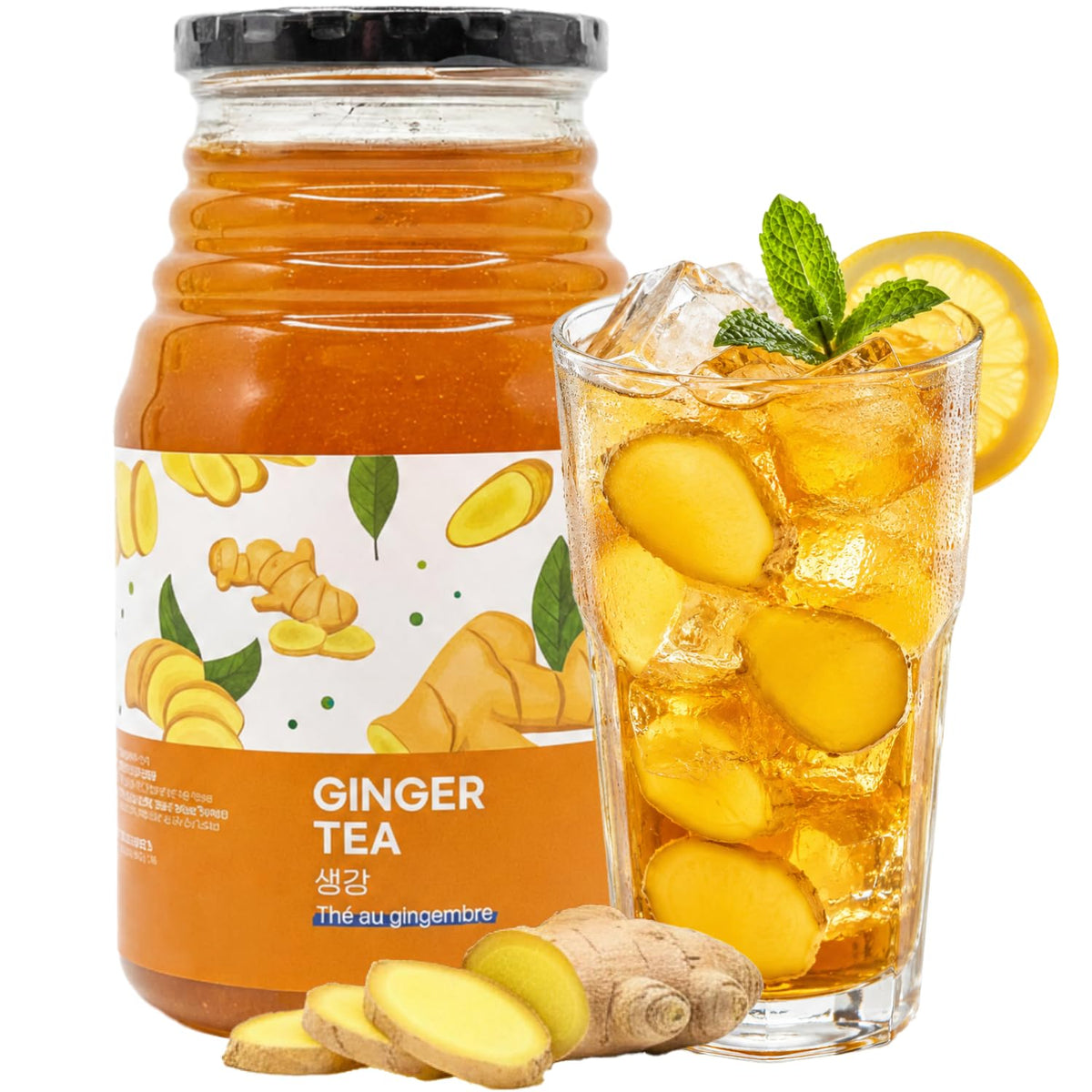 Otea ginger tea marmalade jar