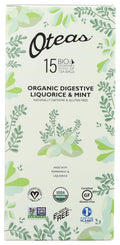 Oteas digestive liquorice mint tea bags