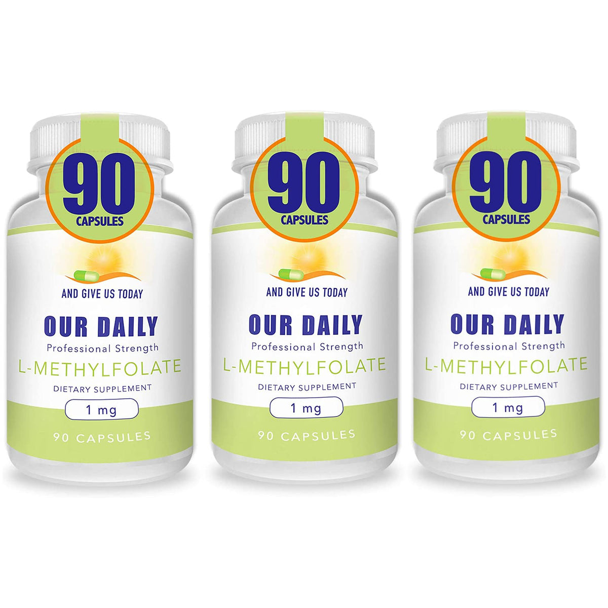 Our Daily Vites L-Methylfolate capsules
