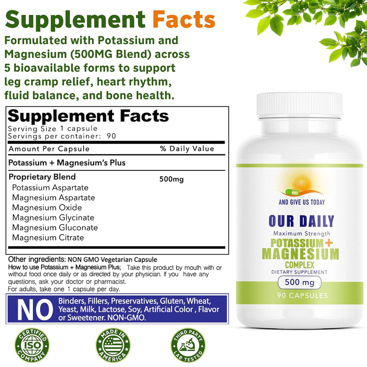 Our Daily Vites potassium magnesium benefits