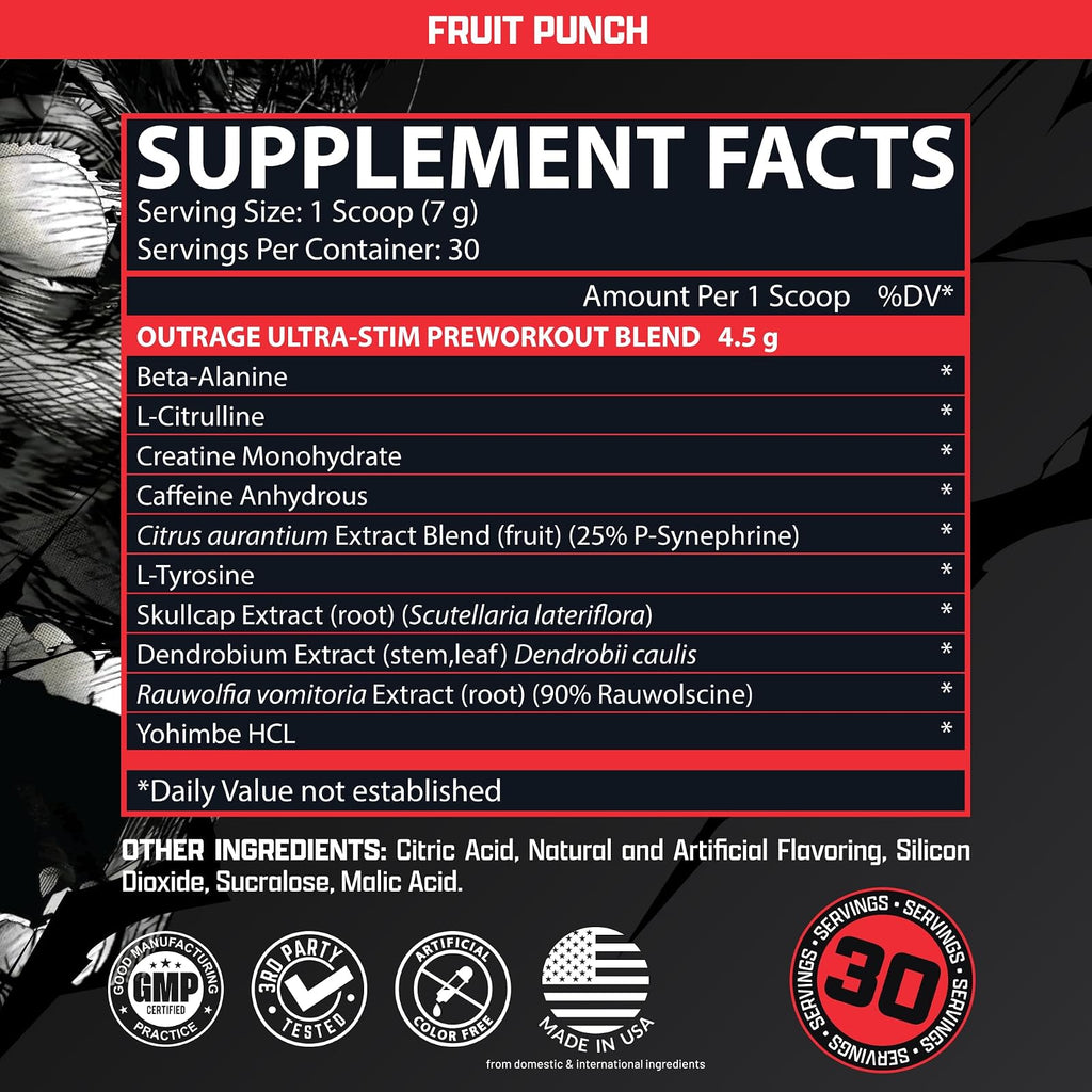 Outrage pre-workout for better performance