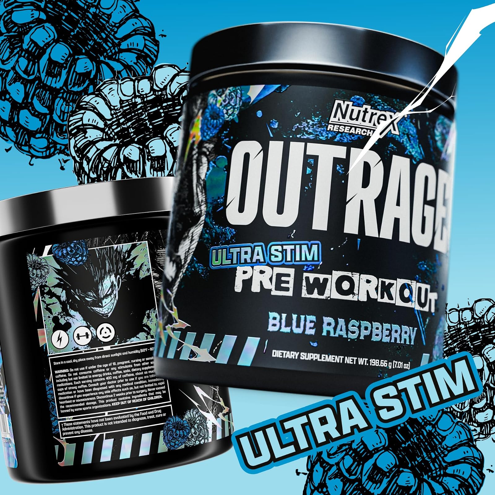 Outrage pre-workout for muscle pump