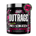 Outrage pre-workout powder for energy
