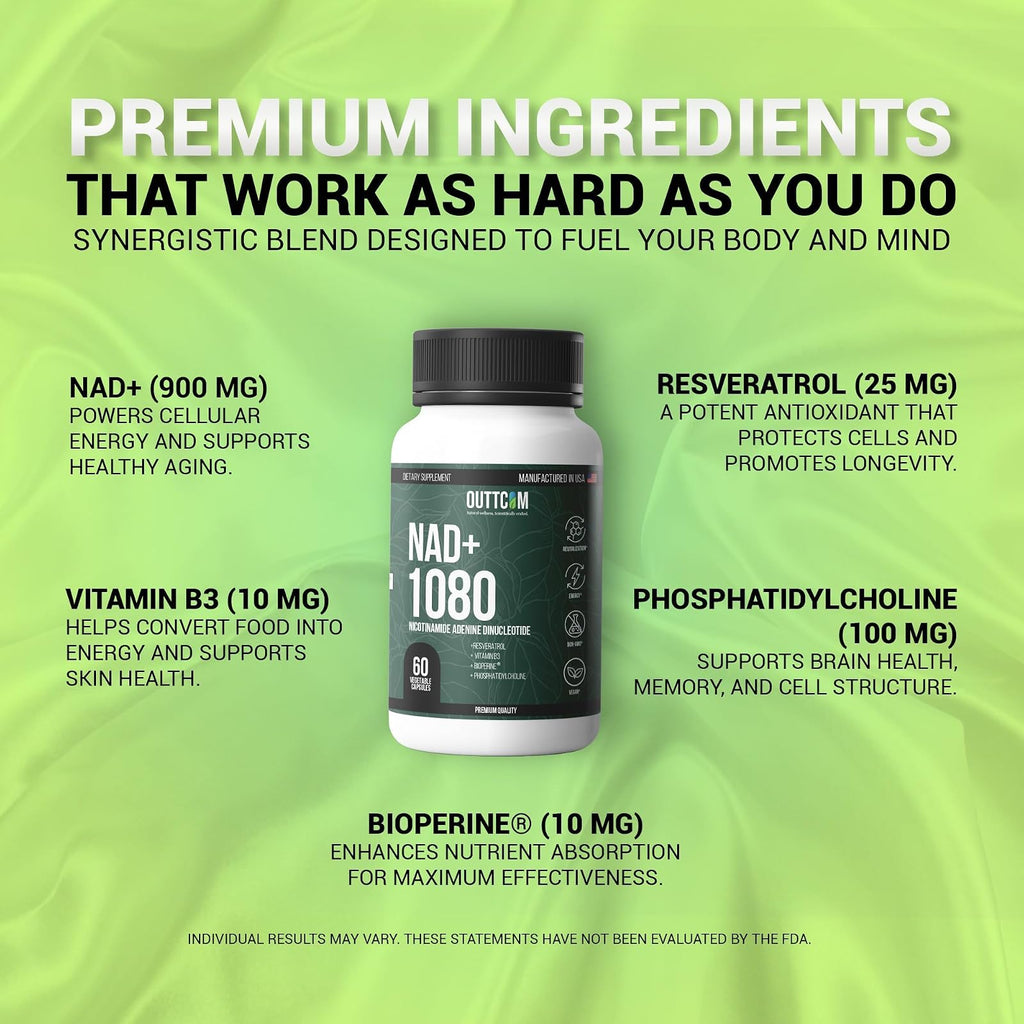 Outtcom NAD+ for healthy aging