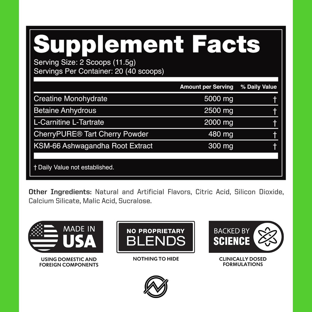 Outwork Nutrition post workout energy boost