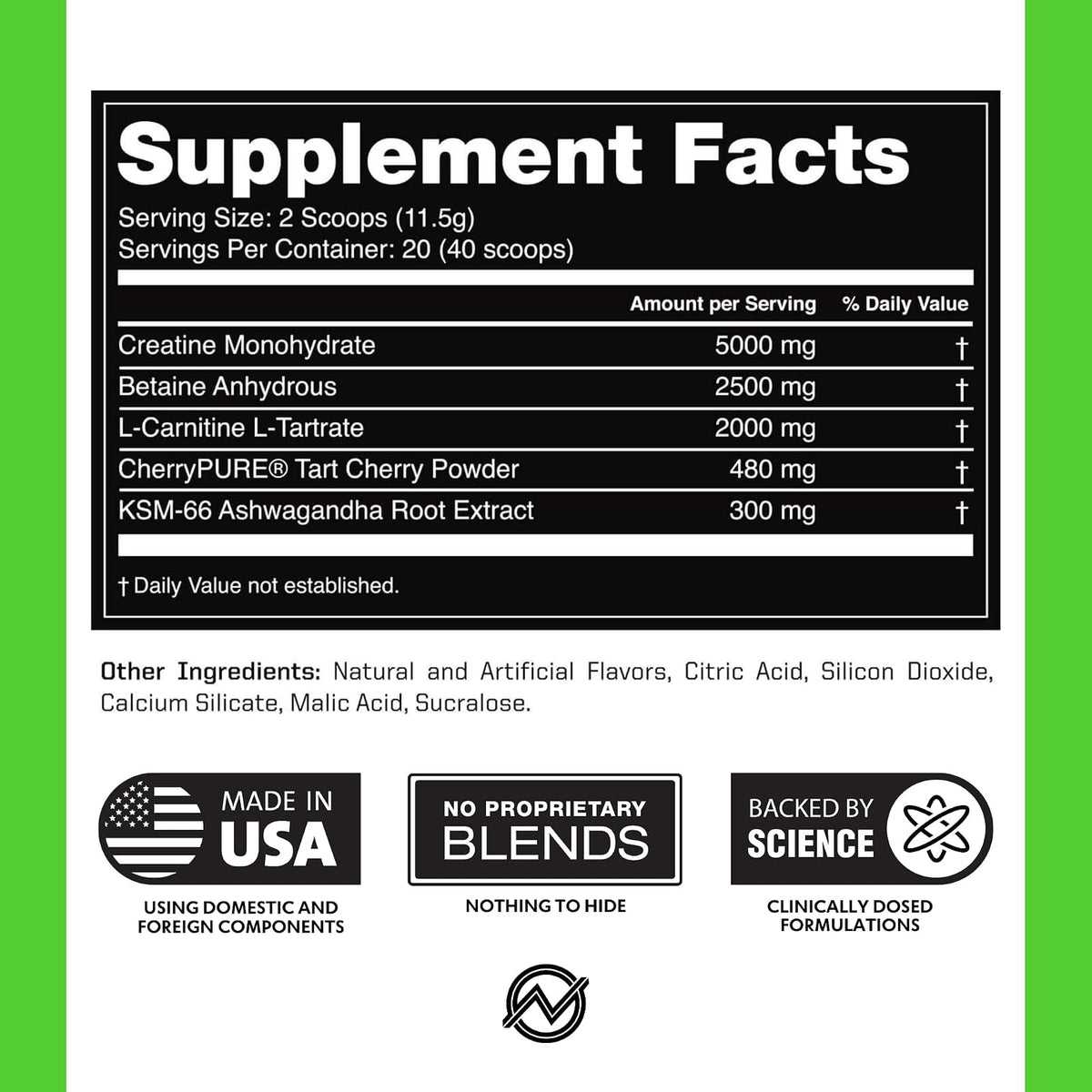 Outwork Nutrition post workout energy boost
