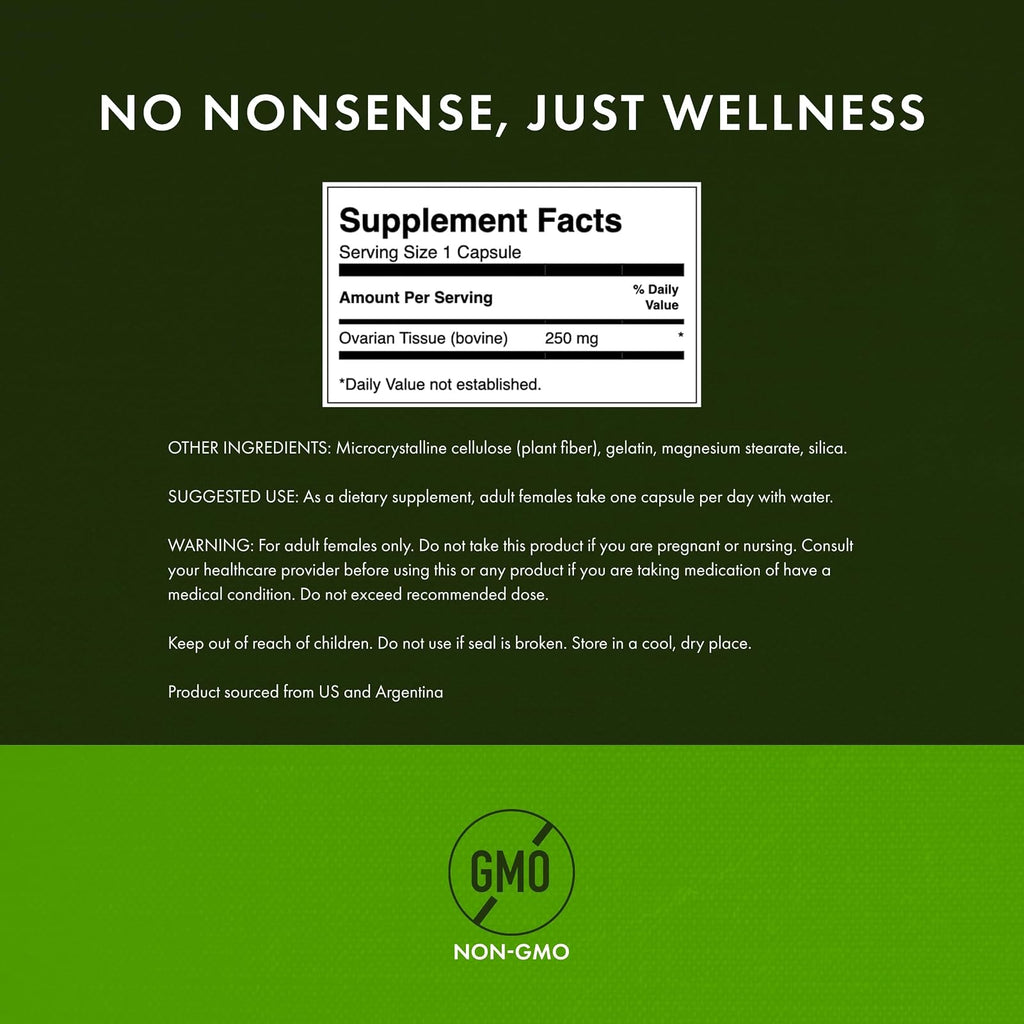 Ovarian glandular support multivitamin