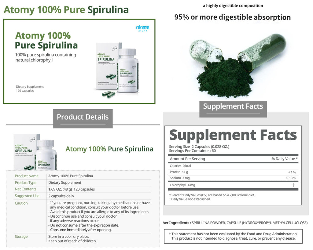 Ovina spirulina for daily nutrition