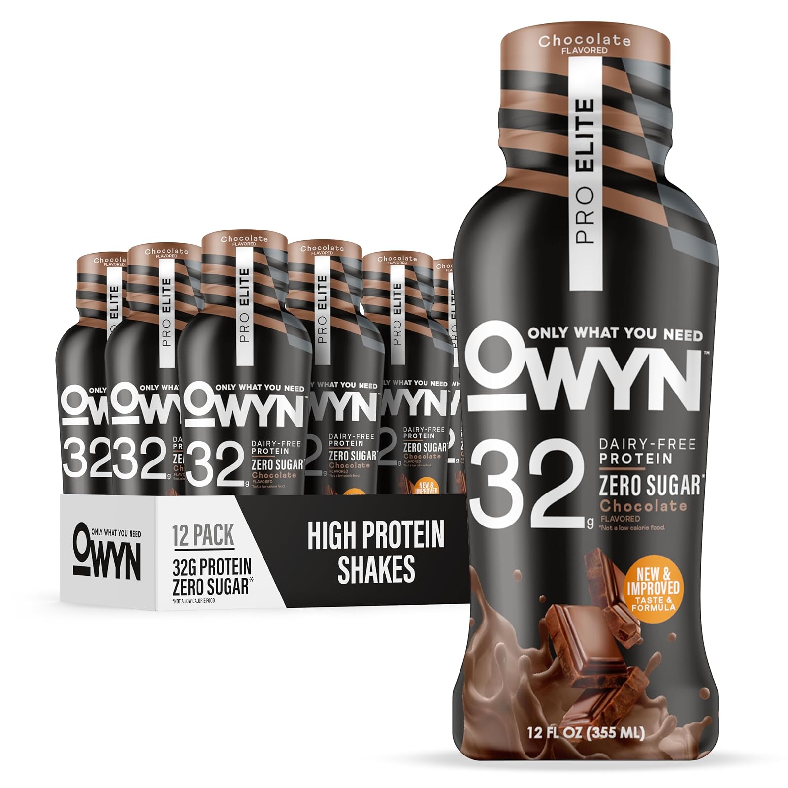 OWYN protein shake chocolate flavour
