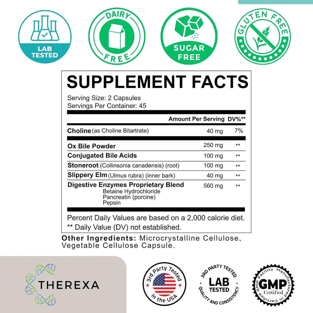 Ox Bile digestive enzymes capsules