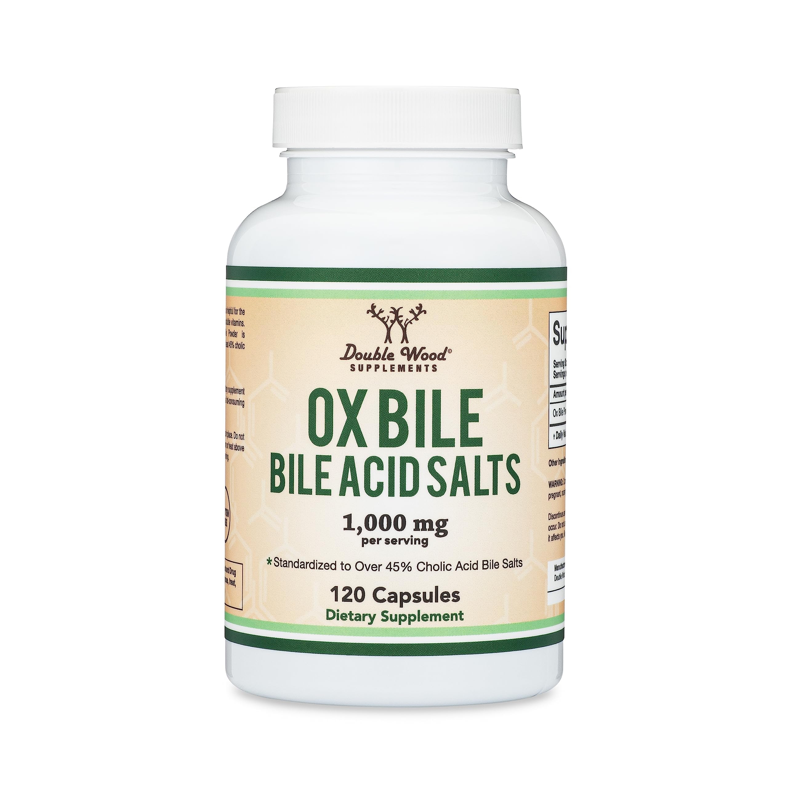 Ox bile supplement for fat digestion