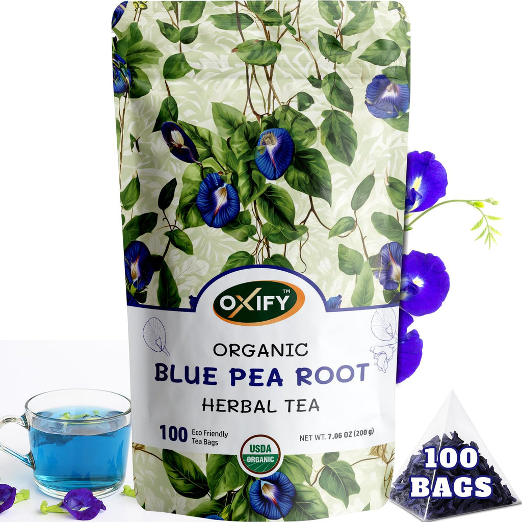Oxify blue pea herbal tea bags