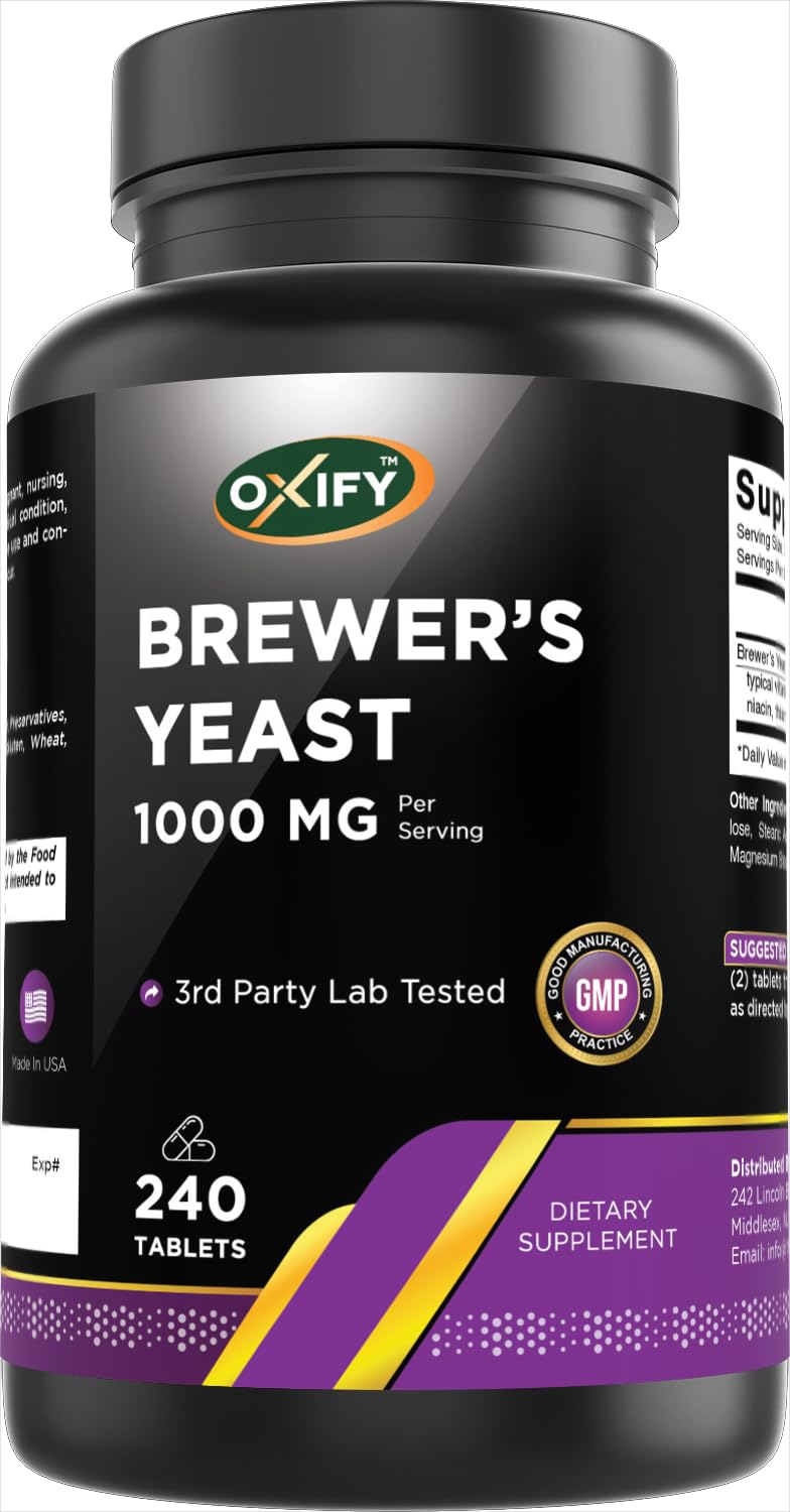 Oxify Brewer's Yeast 1000 mg tablets