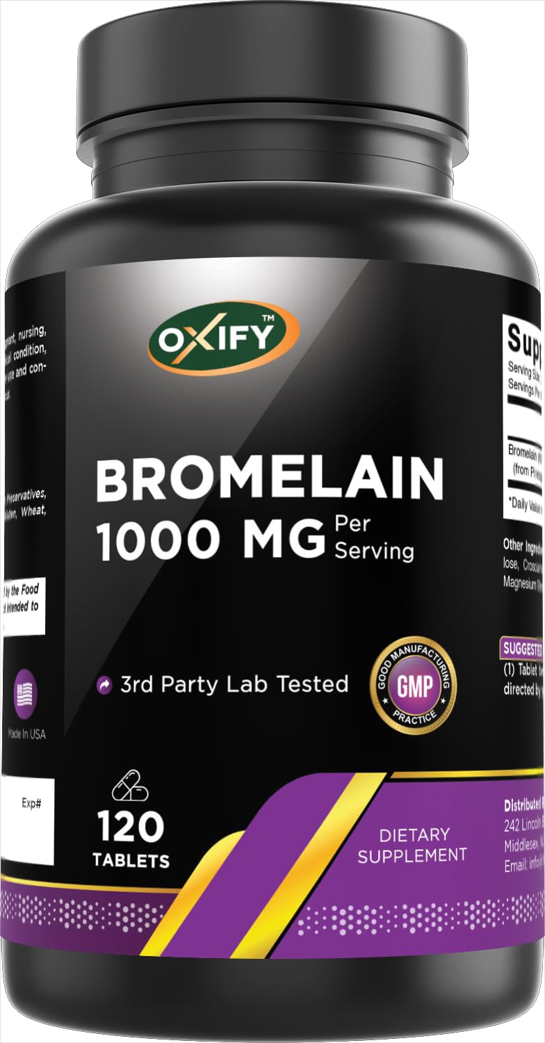 Oxify Bromelain 1000 mg tablets