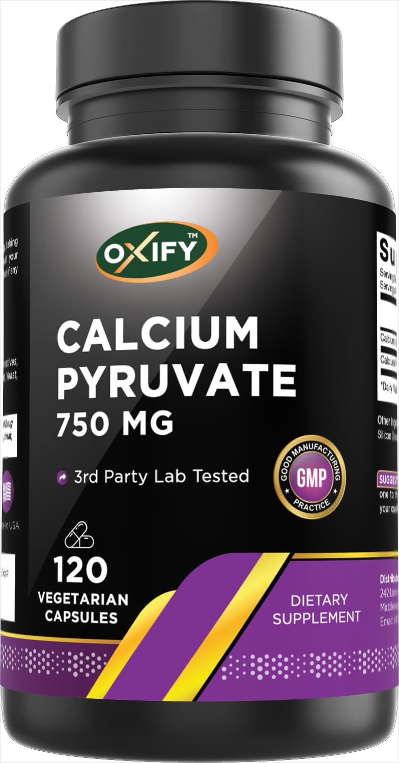 Oxify Calcium Pyruvate vegetarian capsules