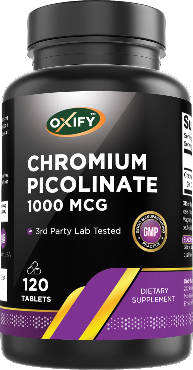 Oxify Chromium Picolinate supplement benefits