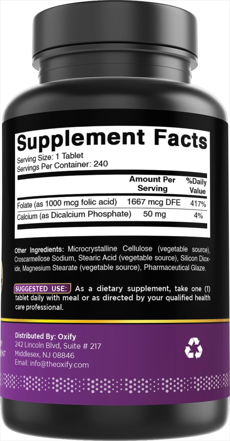 Oxify folate for healthy metabolism