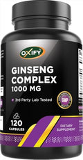 Oxify Ginseng Complex 1000 mg capsules