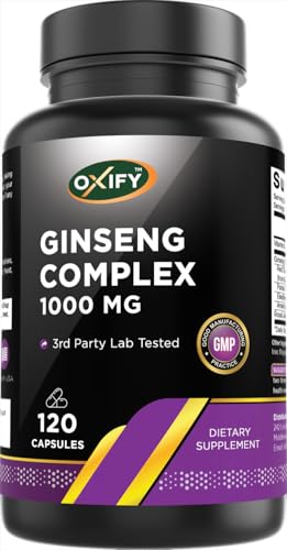 Oxify Ginseng Complex 1000 mg capsules