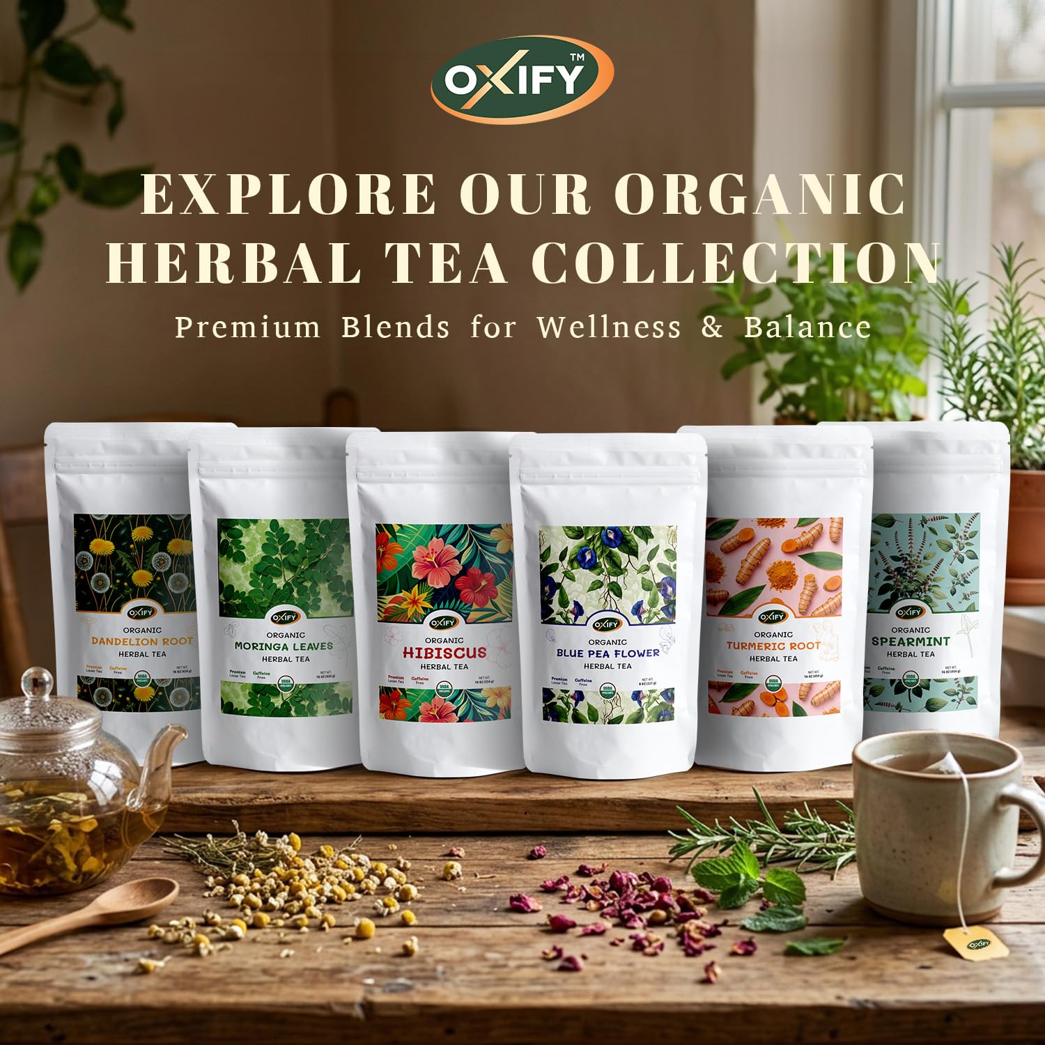 Oxify herbal tea for fresh breath