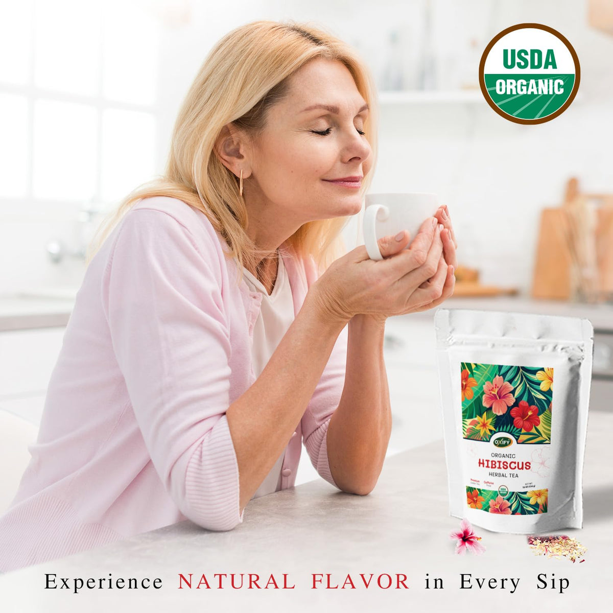 Oxify hibiscus tea for refreshing drinks