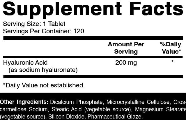 Oxify Hyaluronic Acid joint support tablets