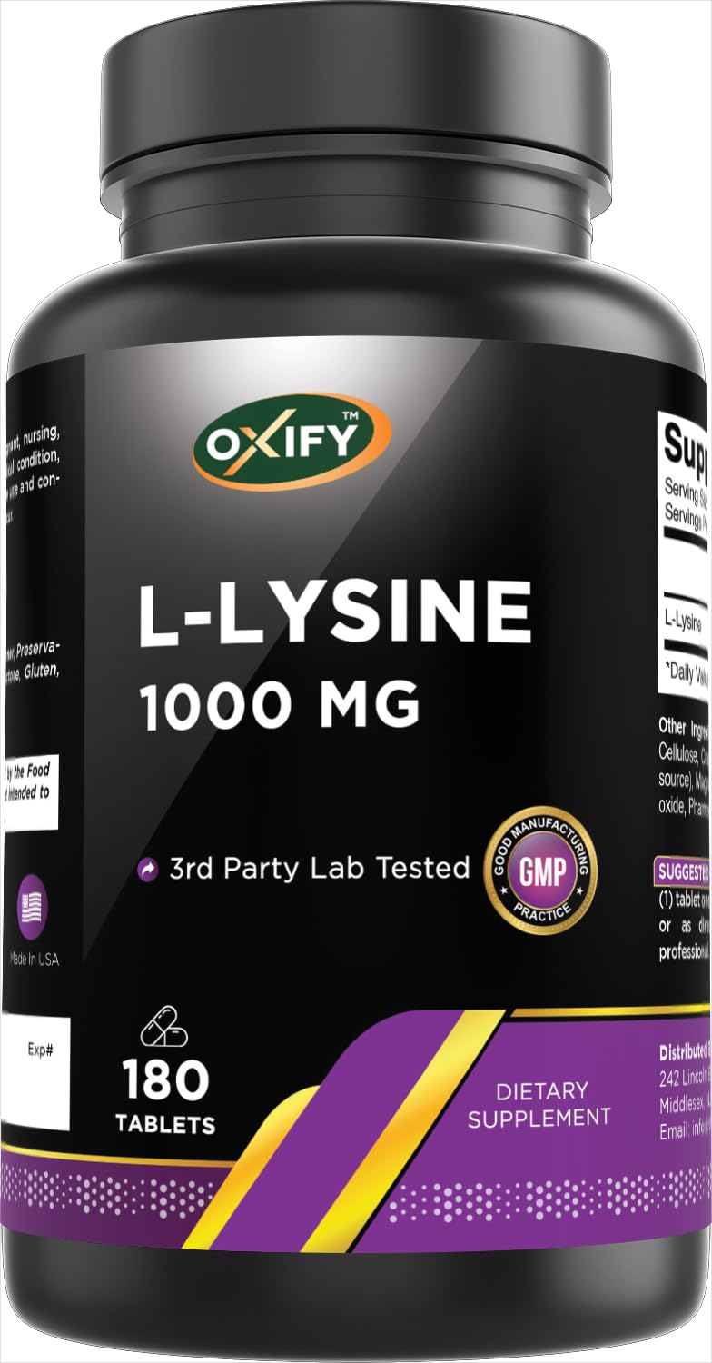 Oxify L-Lysine immune support tablets