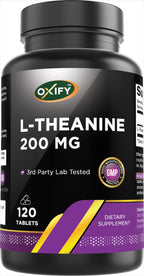 Oxify L-Theanine 200 mg tablets for relaxation