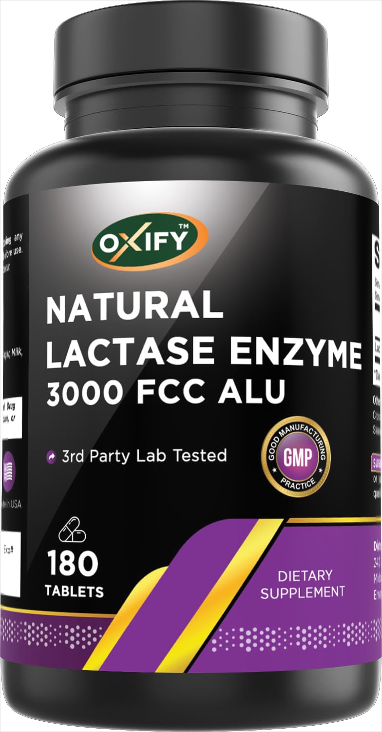 Oxify lactase enzyme for lactose intolerance
