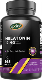 Oxify Melatonin 12 mg tablets for sleep