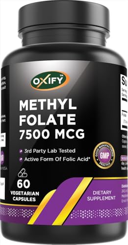 Oxify Methyl Folate 7500 mcg capsules