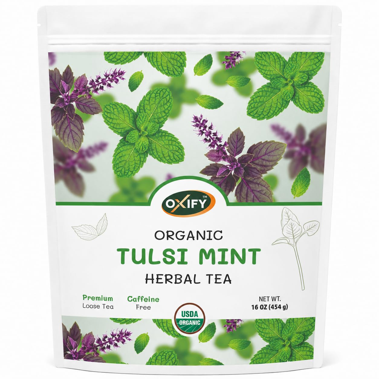 Oxify Organic Tulsi Mint Tea benefits