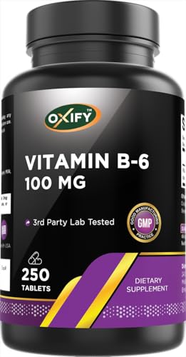 Oxify Vitamin B-6 supplement tablets