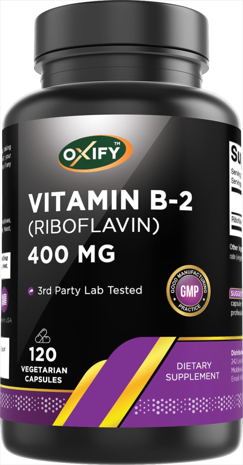 Oxify Vitamin B2 vegetarian capsules