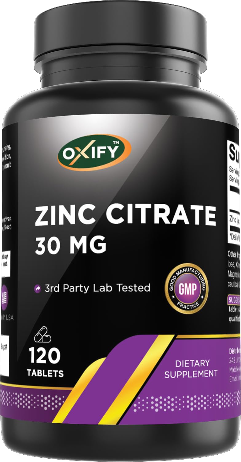 Oxify Zinc Citrate supplement for immunity