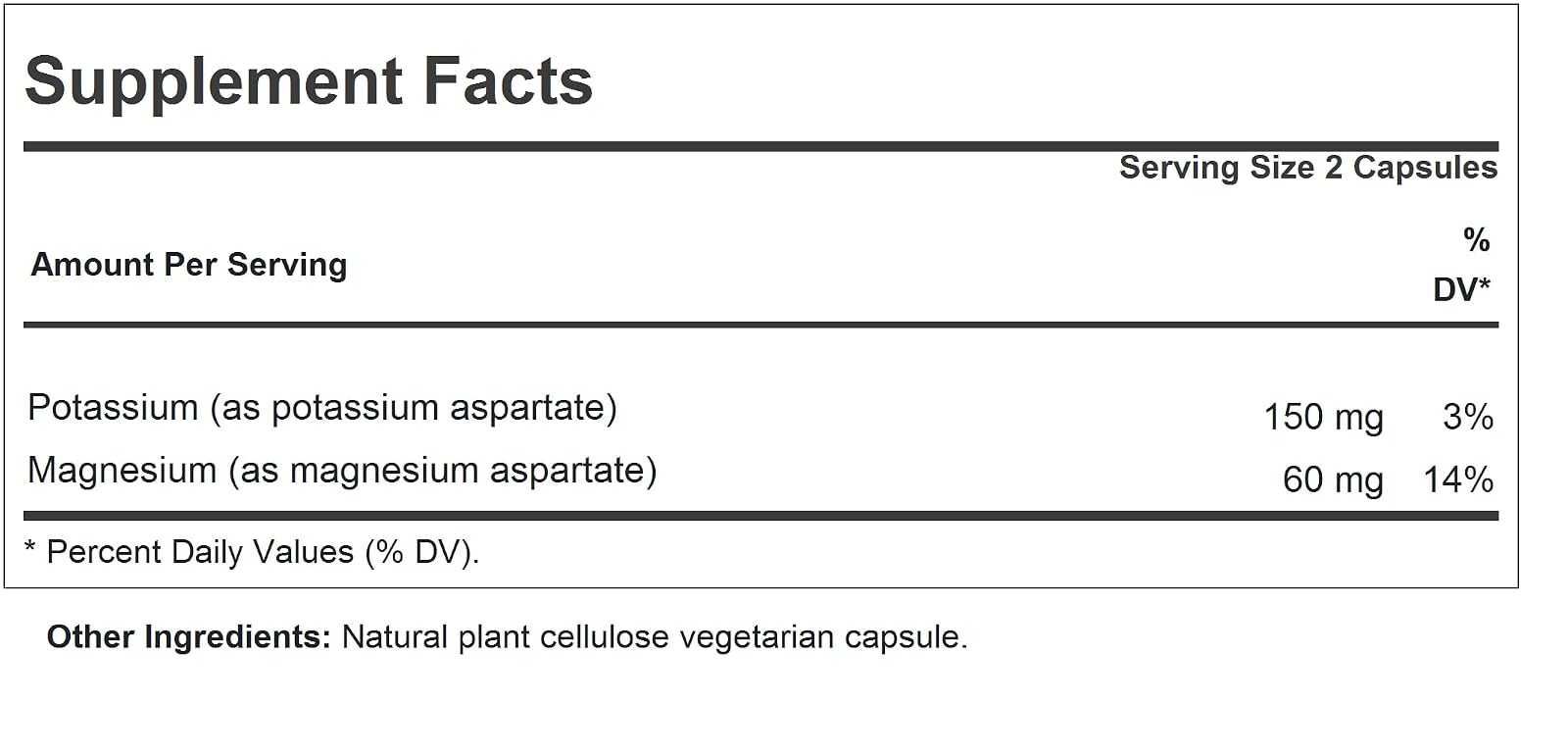 Oxy-Energizer potassium and magnesium capsules