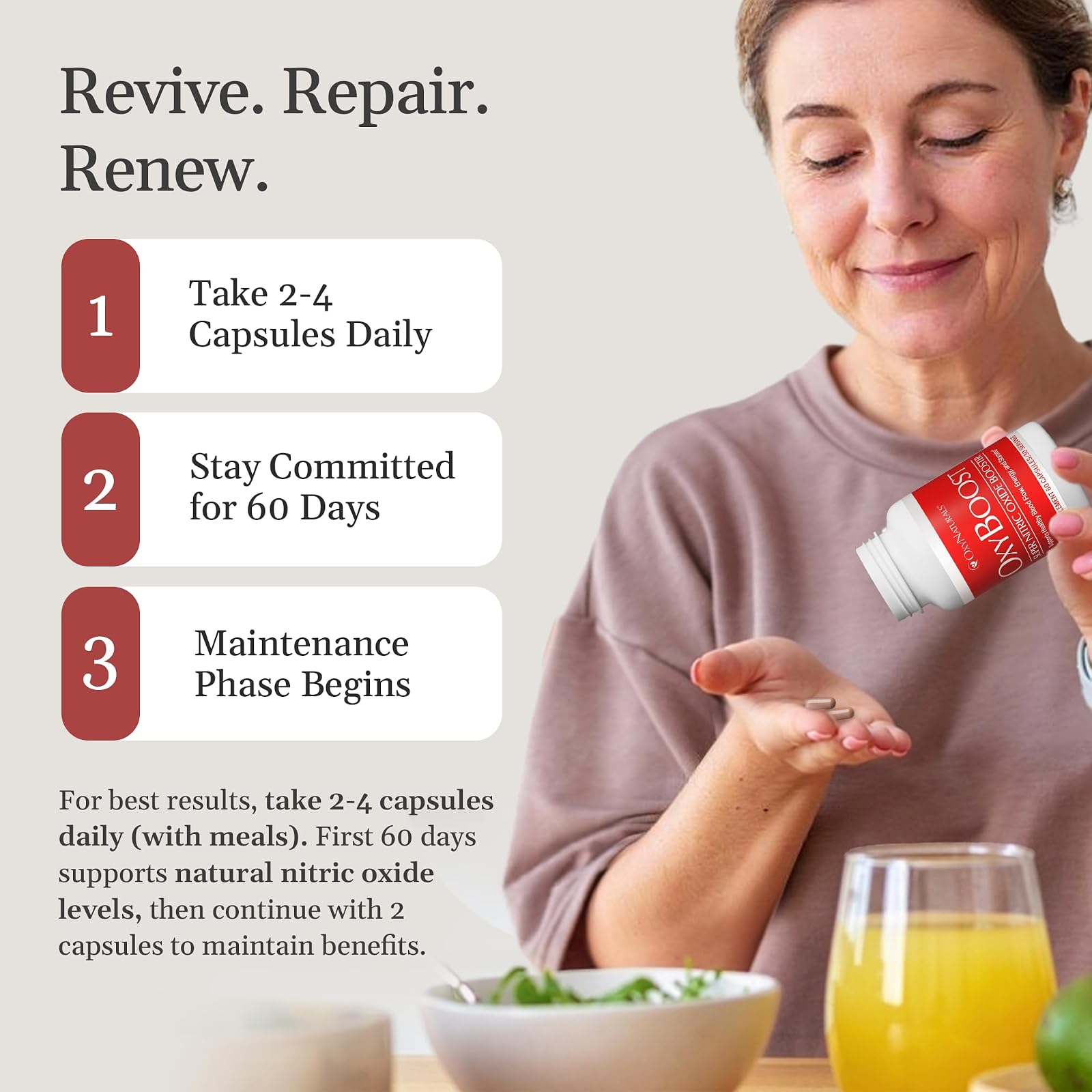 OxyBoost capsules for increased blood flow